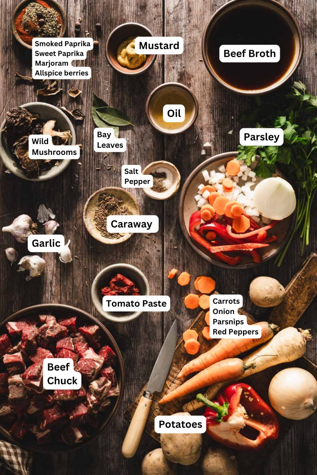 How to make authentic Polish Beef Goulash Stew Recipe