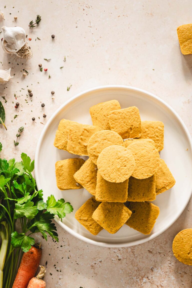 Homemade chicken bouillon cubes