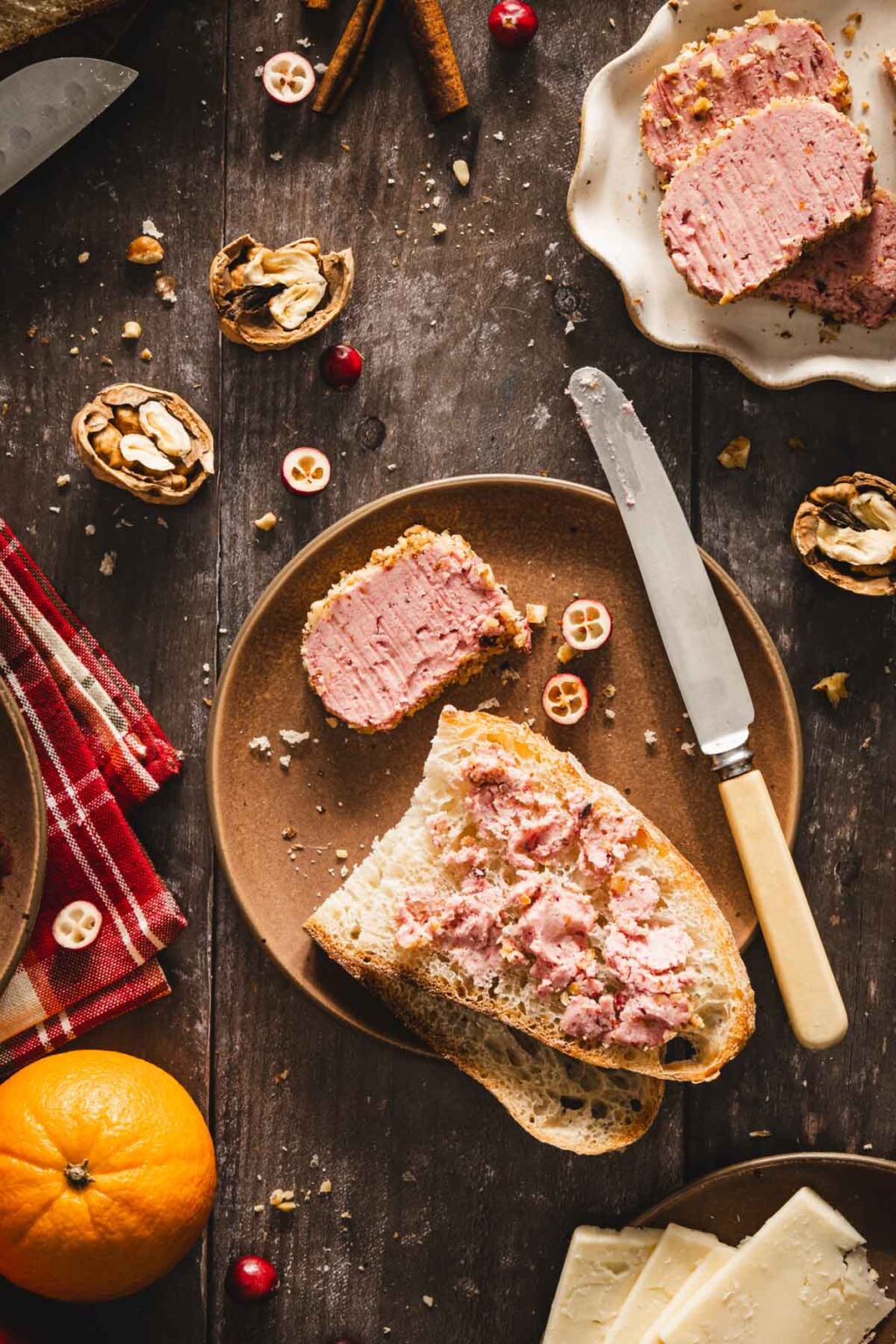 Cranberry Sauce Compound Butter With Roasted Walnuts