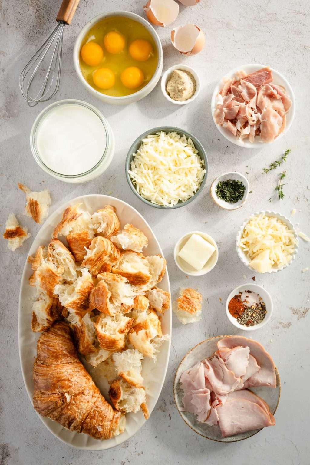 Delicious and super easy Croissant Breakfast Bake - My Omni Kitchen