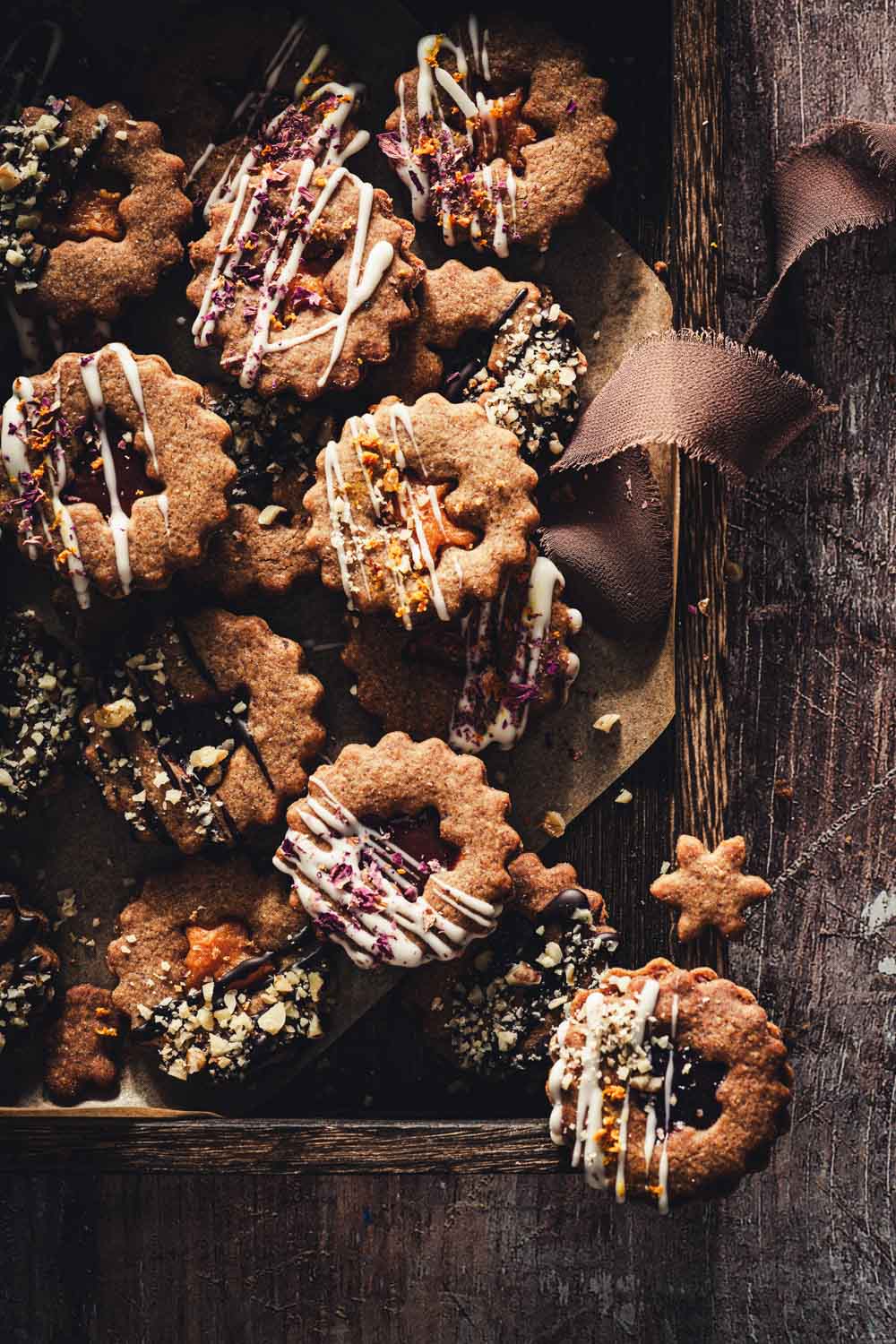 Spiced Brown Butter Gingerbread Linzer Cookies Recipe