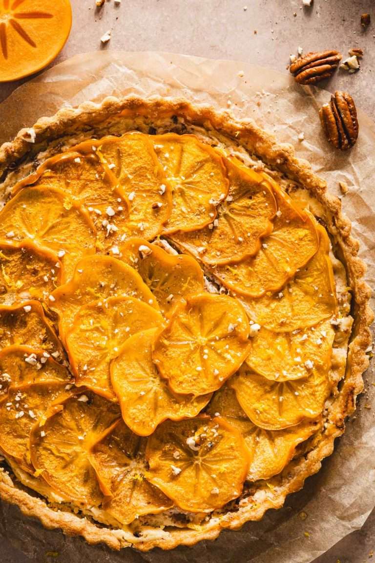 Persimmon Tart with Whipped Ricotta Cheese recipe - My Omni Kitchen