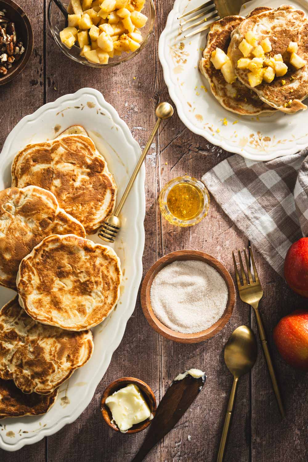 Polish Apple Yeast Pancakes - Racuchy z Jablkami - My Omni Kitchen