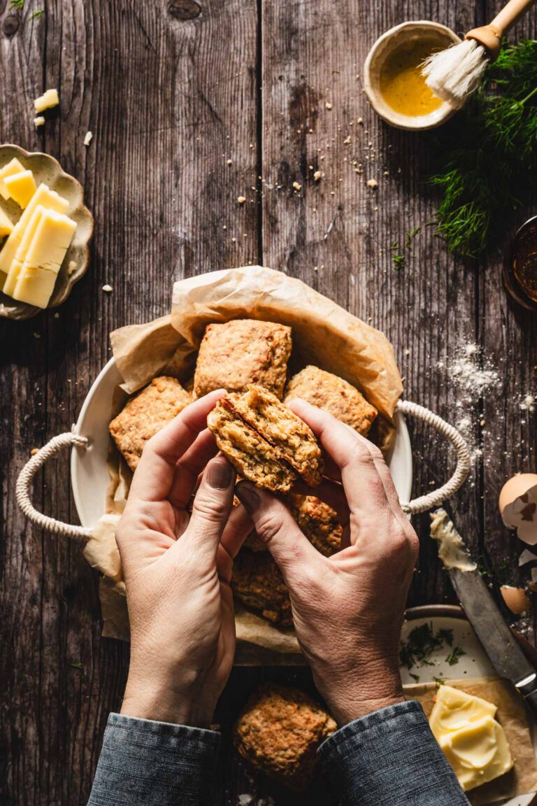Smoked Salmon-Stuffed Cheese Biscuits Recipe